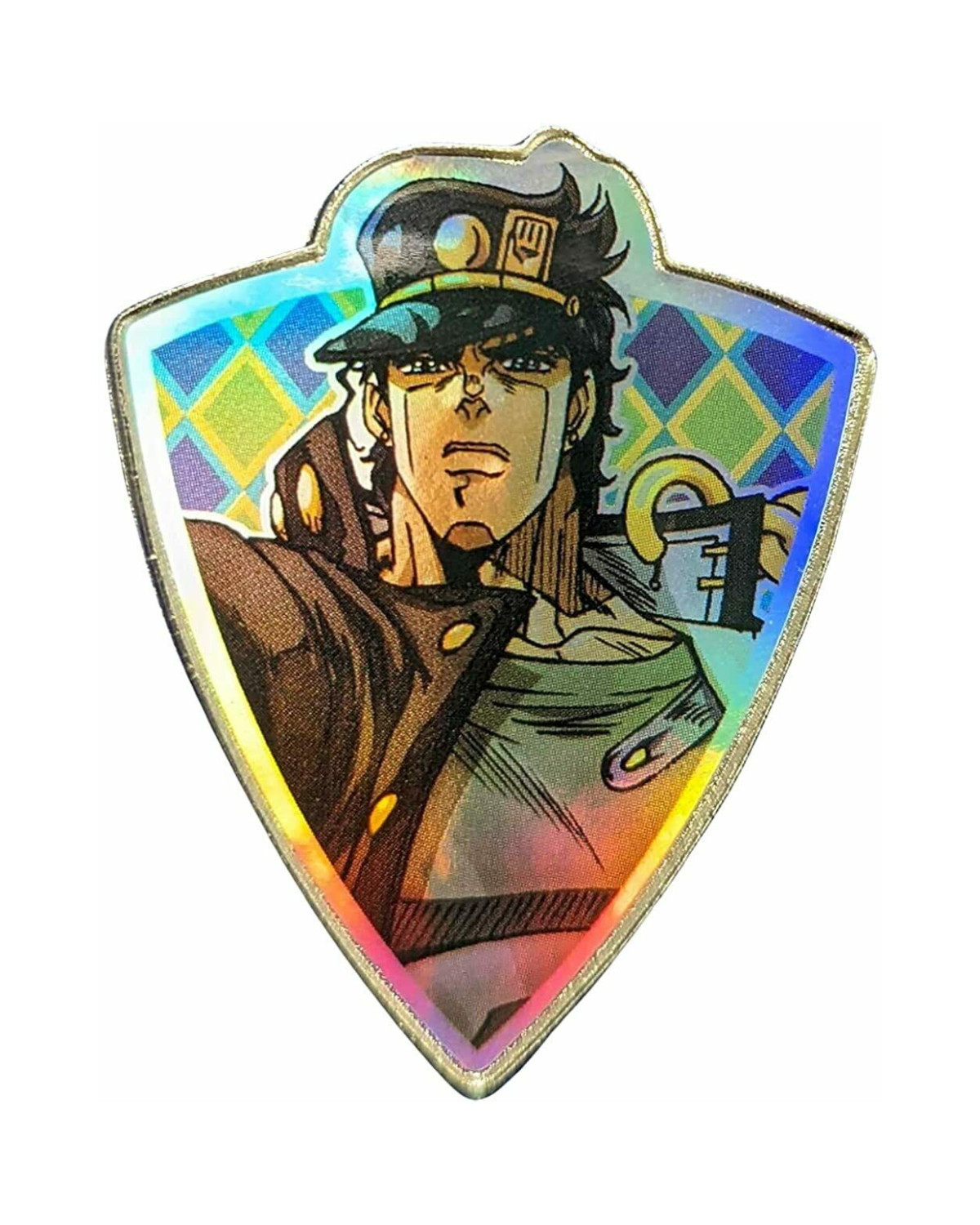 Jojo S Bizarre Adventure Jotaro Foil Shield Series Pin Kira Kira