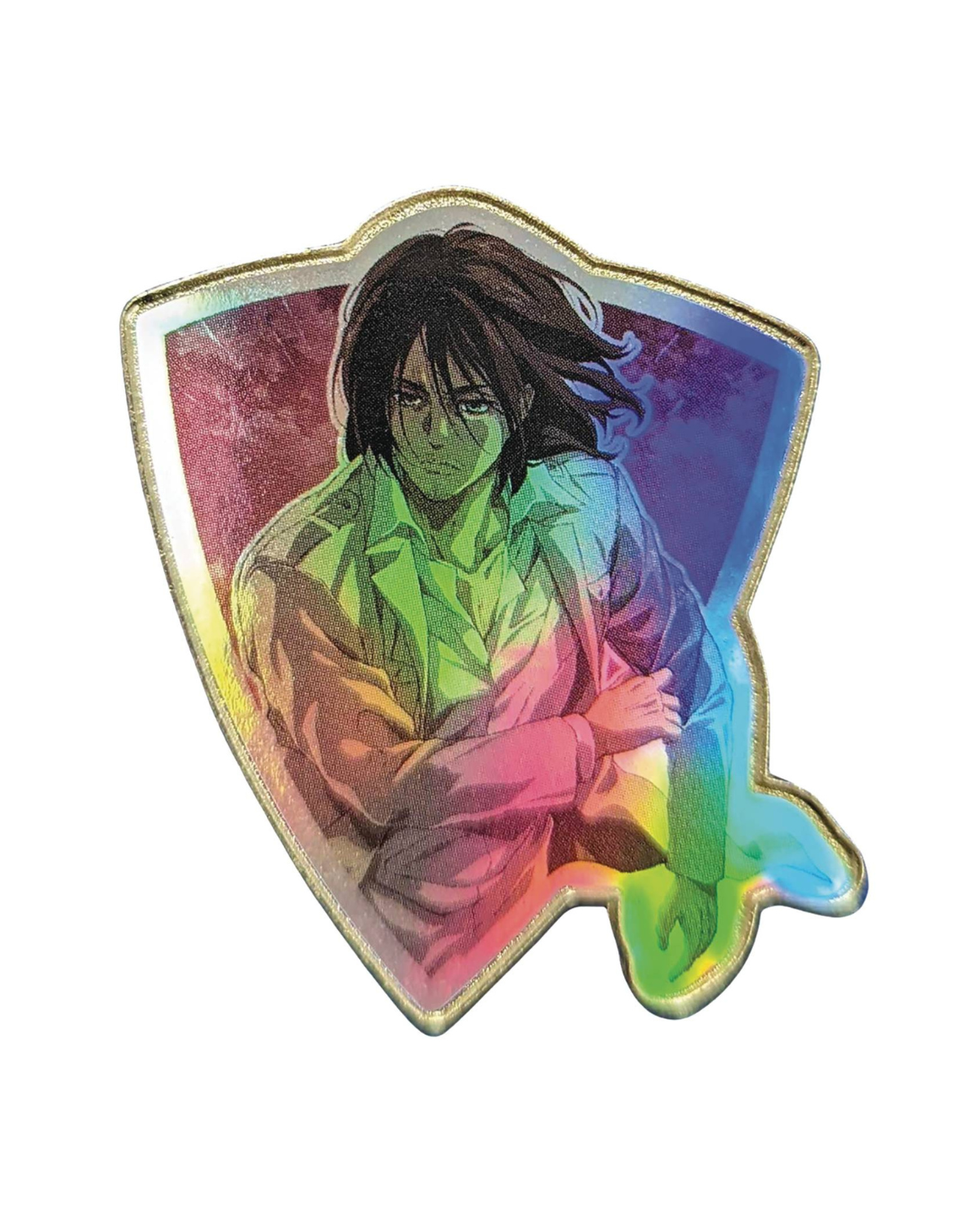 Attack on Titan - Eren Yeager Foil Shield Series Pin | Kira Kira ...